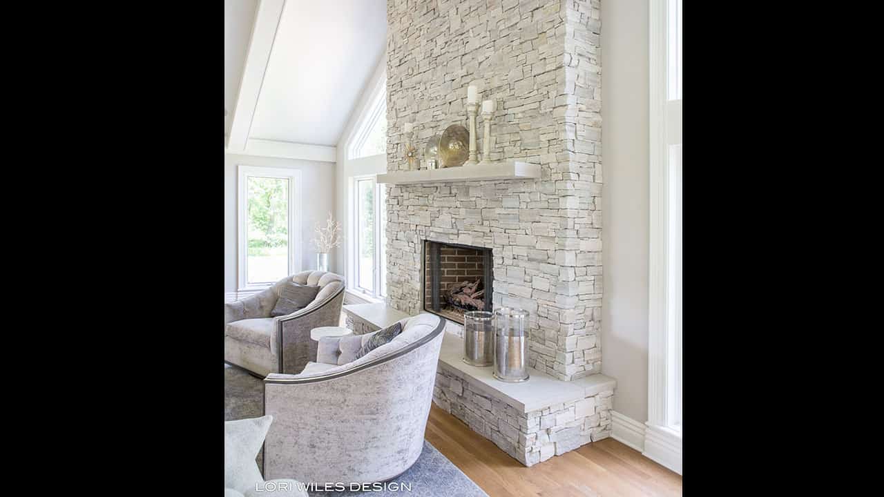 Estate Stone Berkshire Buff Grand Fireplace - Realstone Systems