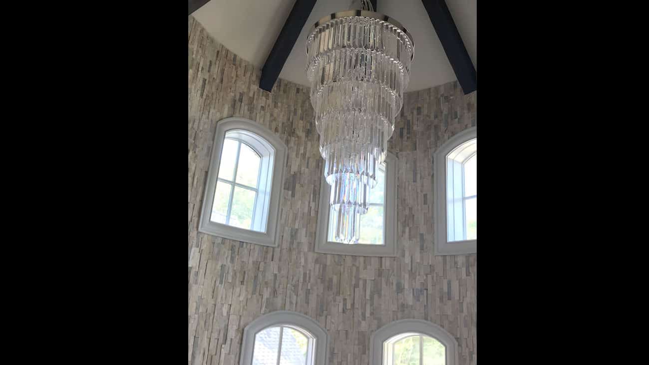 Silver Alabaster tower interior - Realstone Systems