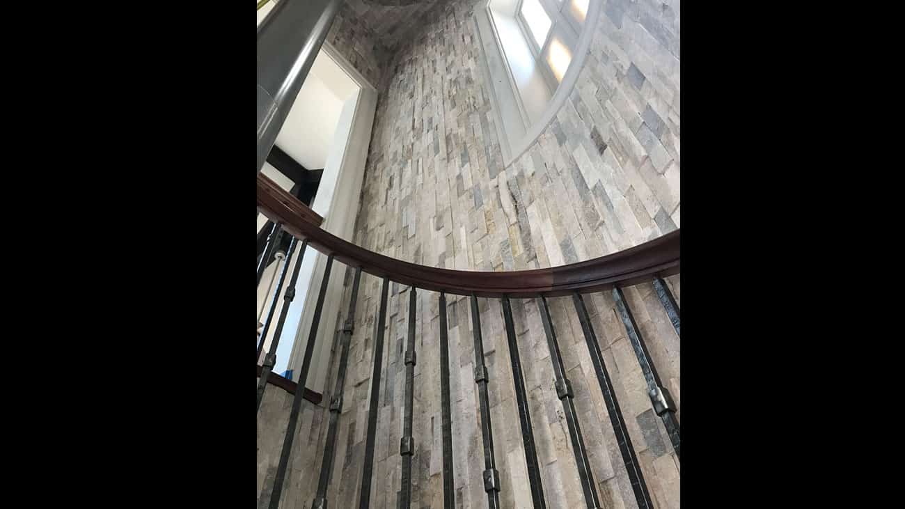 Silver Alabaster tower interior - Realstone Systems