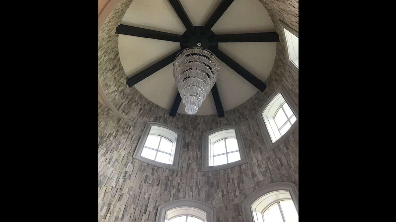 Silver Alabaster tower interior - Realstone Systems