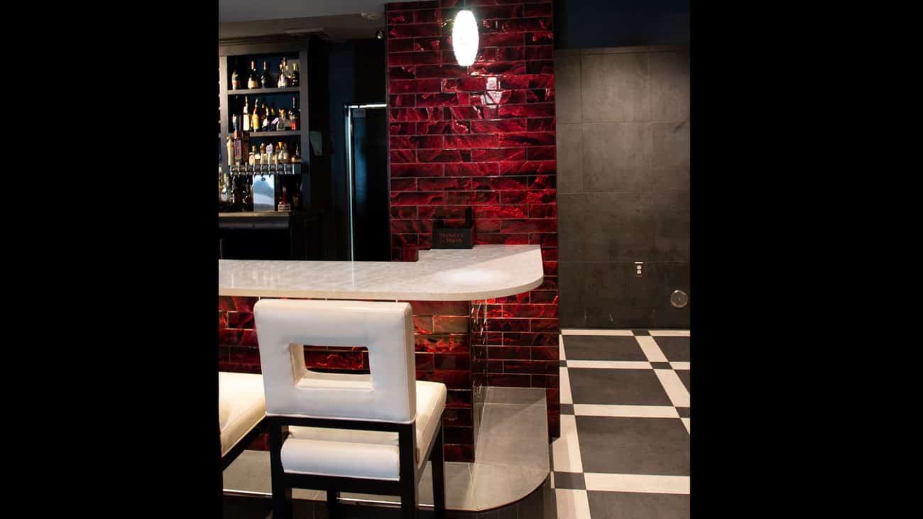 Tempered Ruby Ciao Restaurant Bar - Realstone Systems