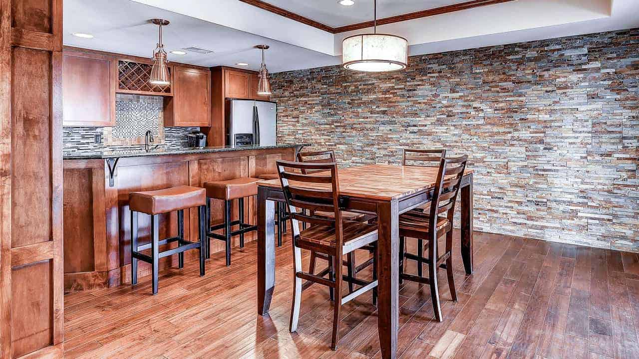 Terracotta Shadowstone Game Room Den - Realstone Systems