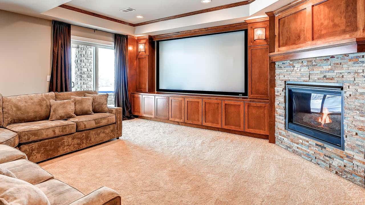 Terracotta Shadowstone Game Room Den - Realstone Systems