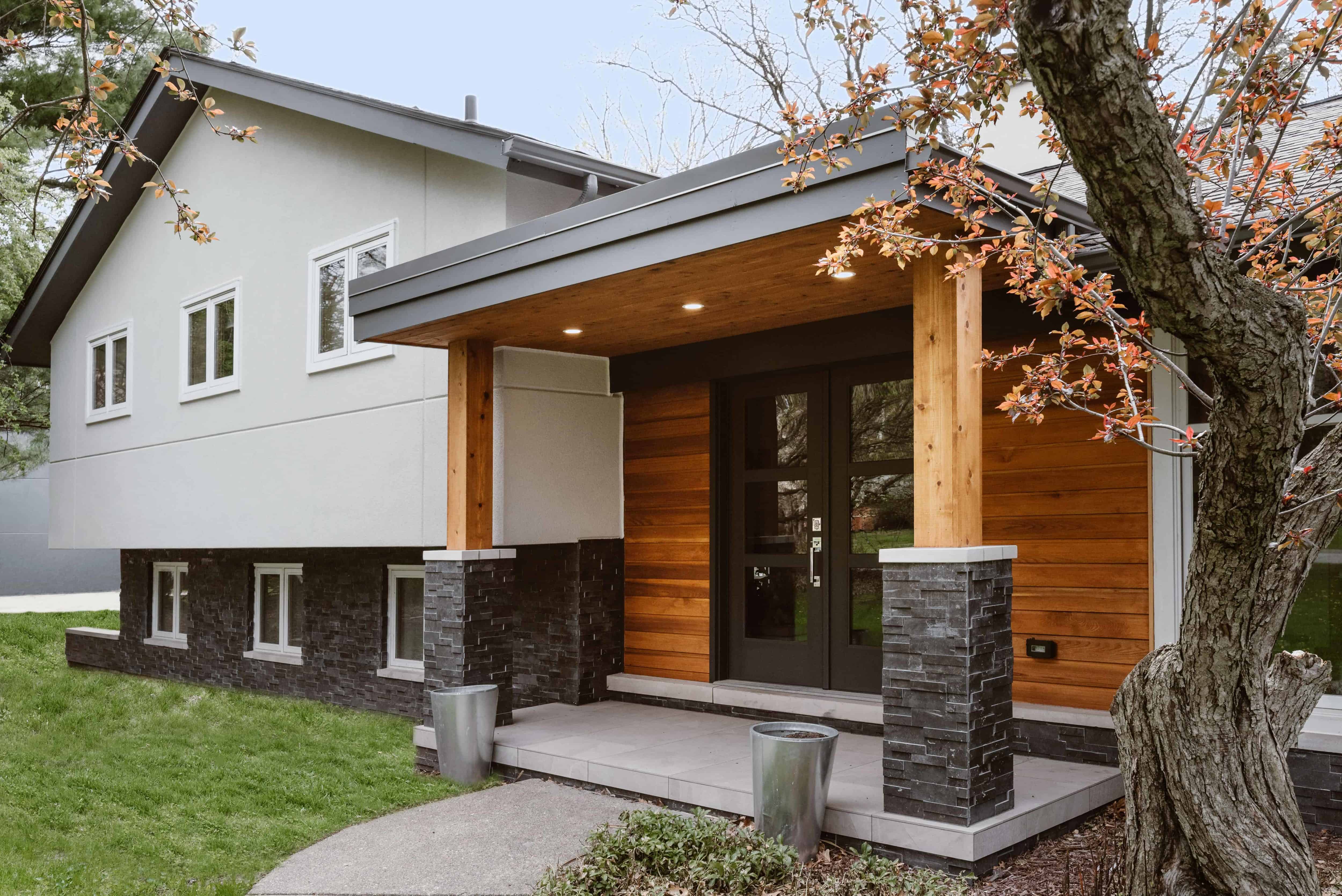 Carbon Accent Stone Home Exterior - Realstone Systems