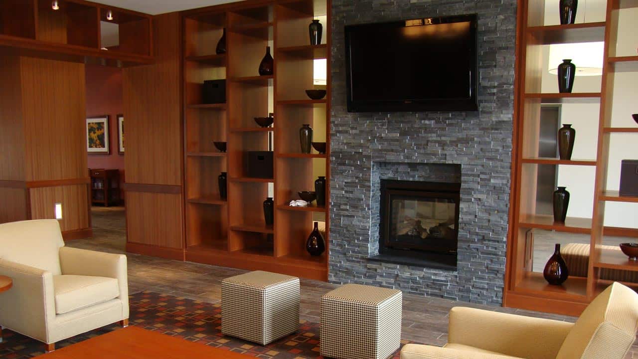 Charcoal Shadowstone Fireplace - Realstone Systems