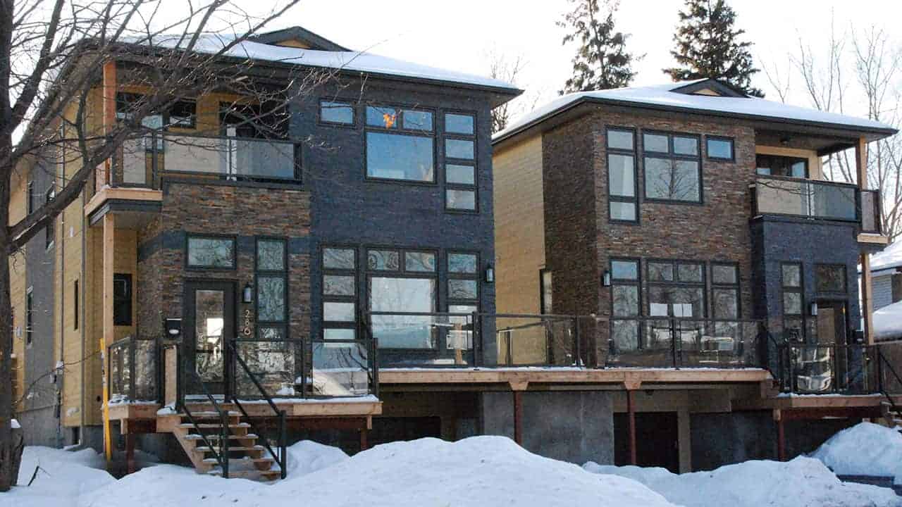 Charcoal and Terracotta Shadowstone Condo - Realstone Systems