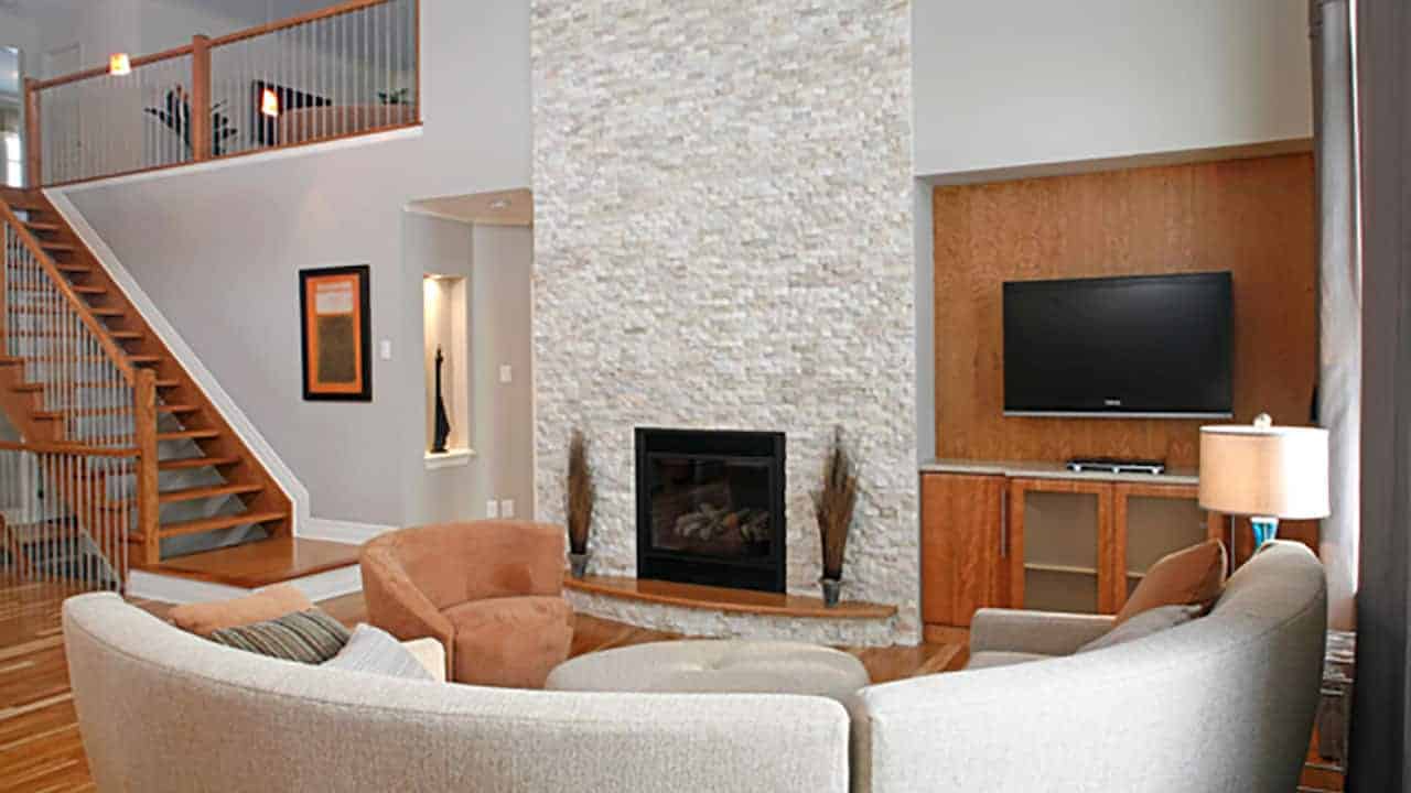 Chiseled Silver Alabaster Fireplace 3 - Realstone Systems