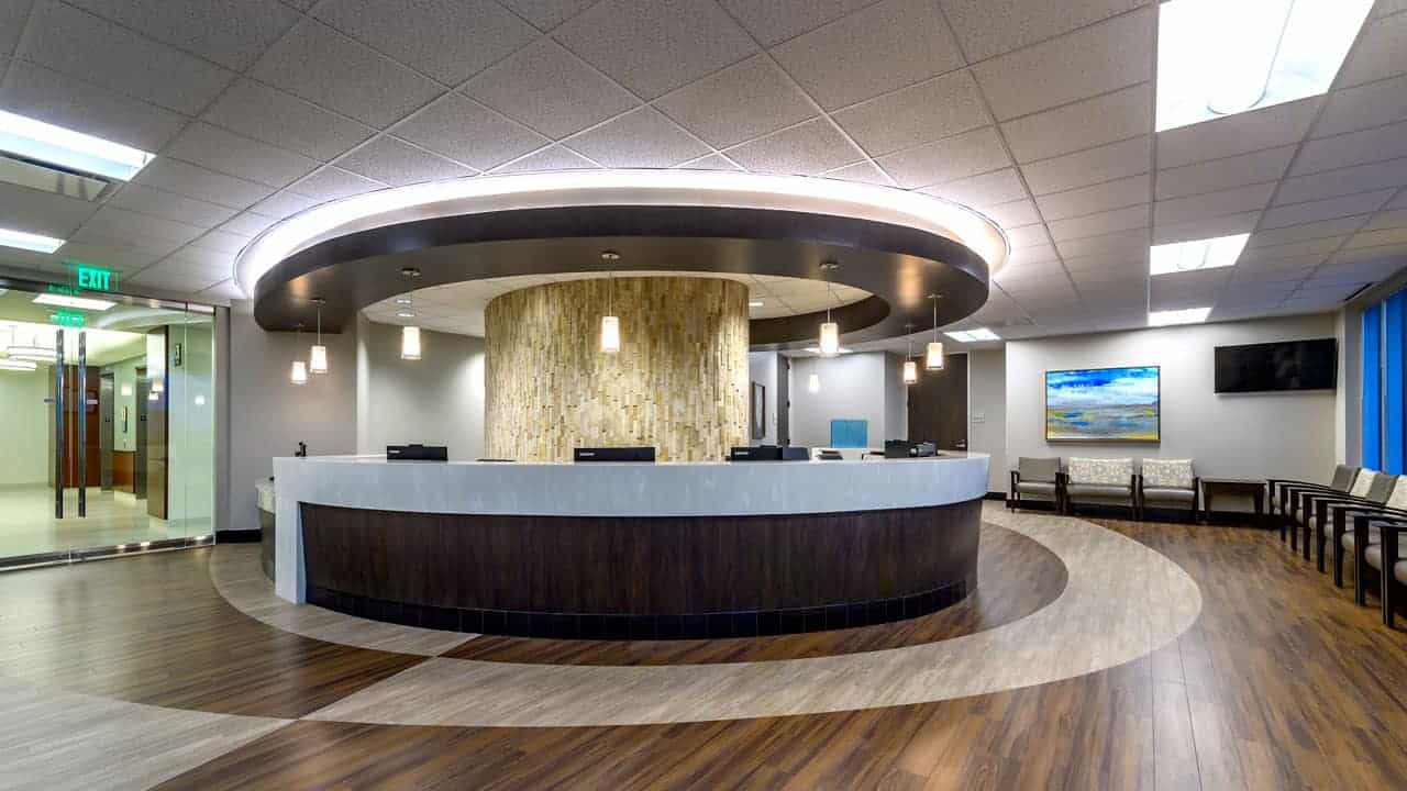 Latte Honed Cardiology Office - Realstone Systems