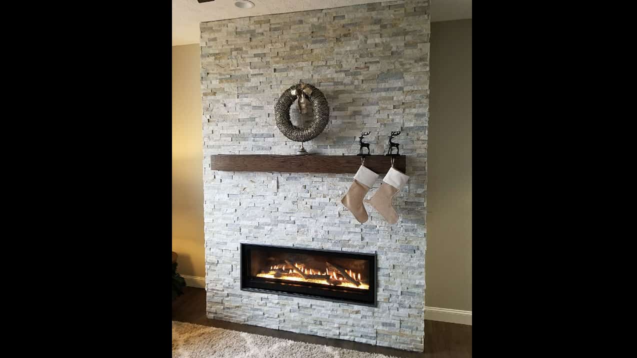 Silver Alabaster Fireplace Shadow Christmas - Realstone Systems