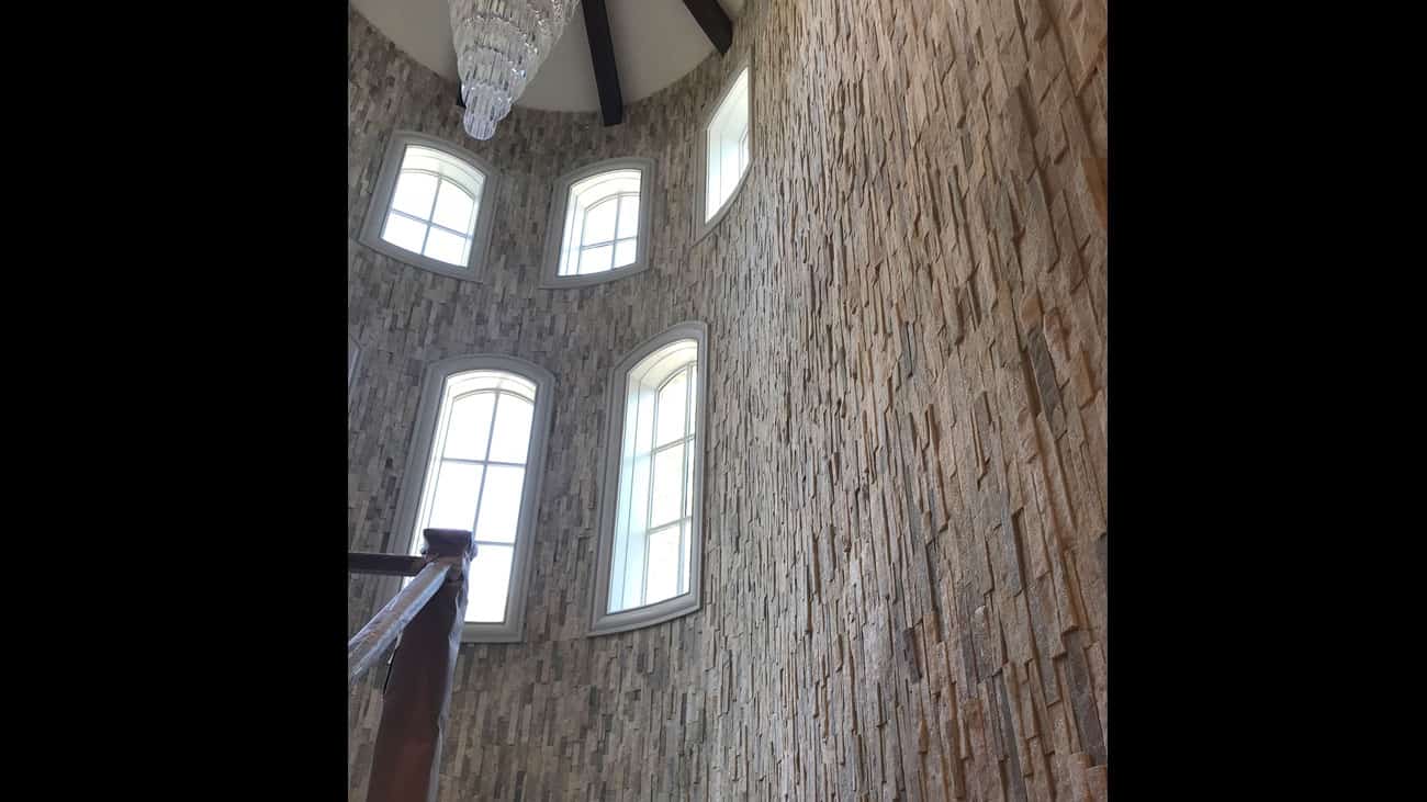 Silver Alabaster tower interior - Realstone Systems