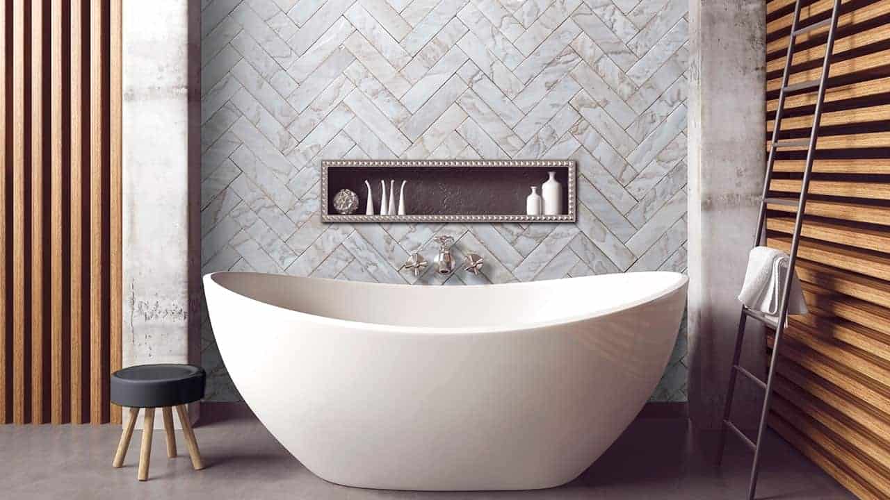 Tempered Snowdrift Bathroom - Realstone Systems