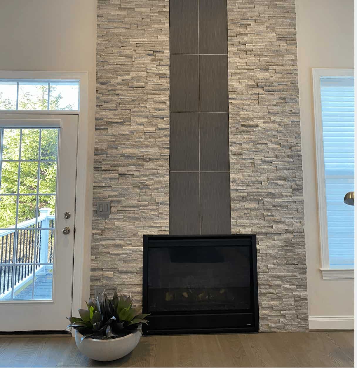 Berkshire Buff Ledgestone Panel Fireplace - Realstone Systems