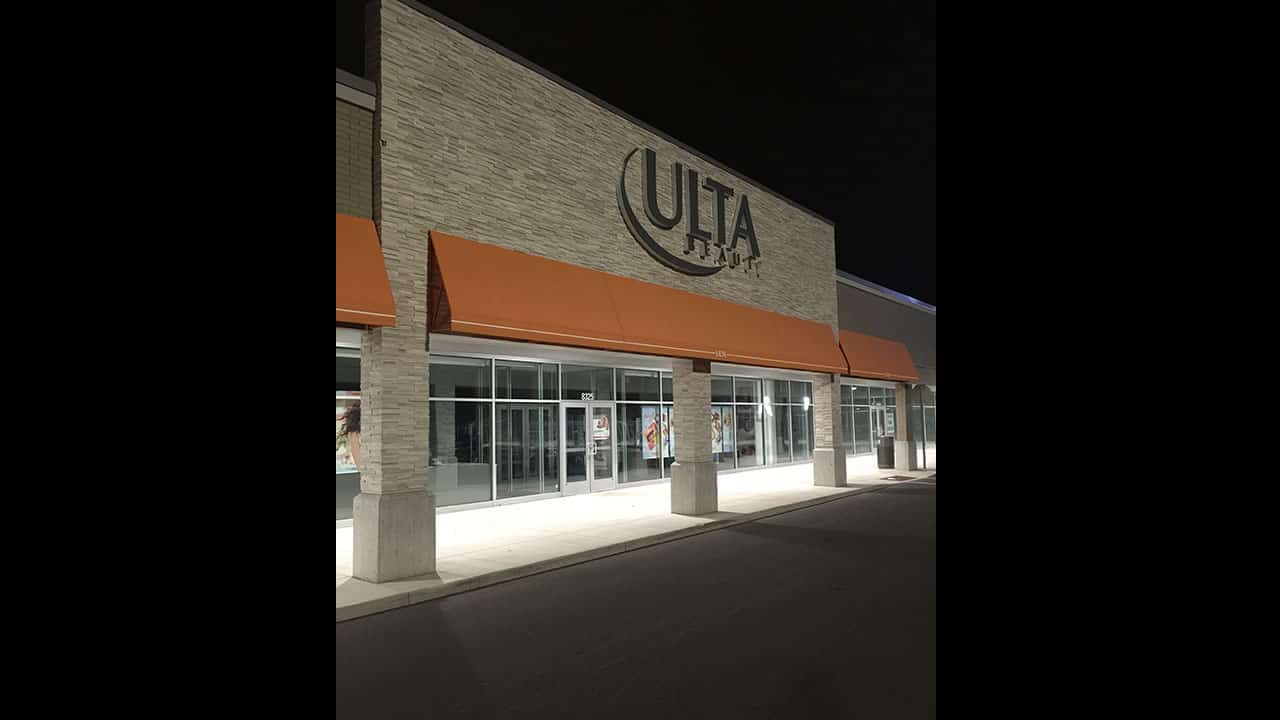 White Birch Honed Panel Ulta Store Front - Realstone Systems