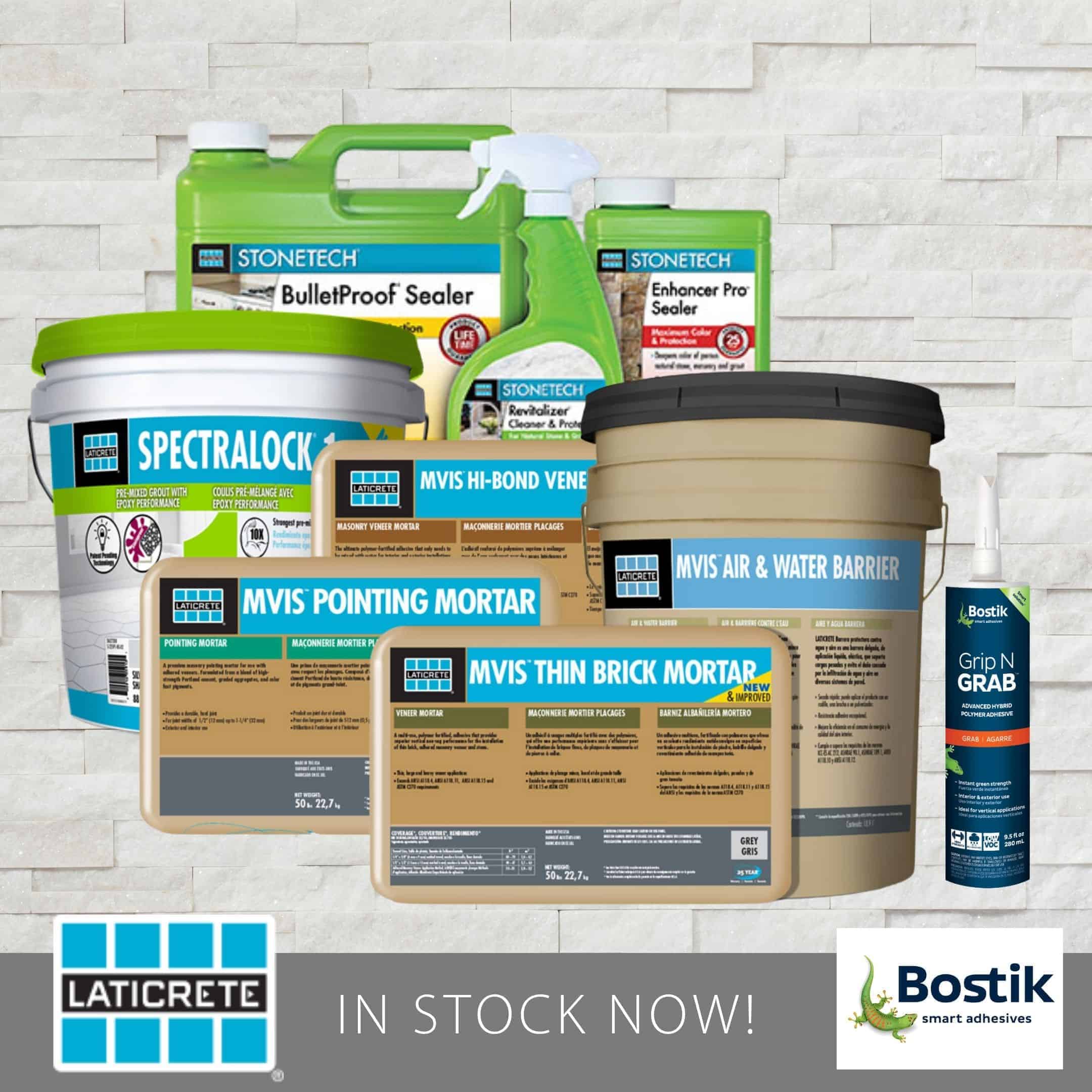 Realstone is now Stocking LATICRETE, STONE TECH and BOSTIK products ...