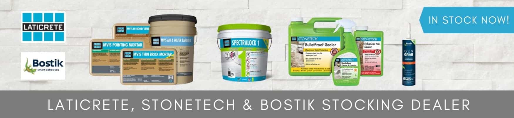 Realstone is now Stocking LATICRETE, STONE TECH and BOSTIK products ...