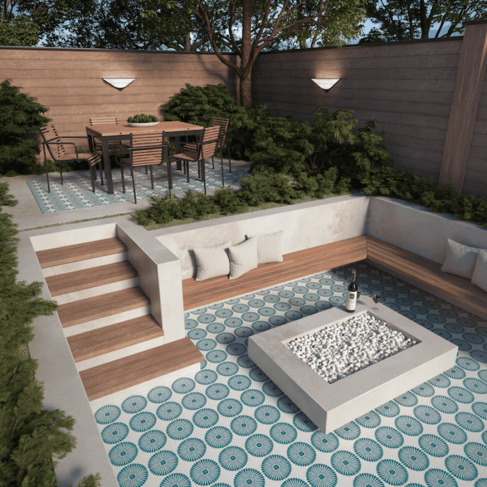 Extraordinary Outdoor Cement Tiles Photos